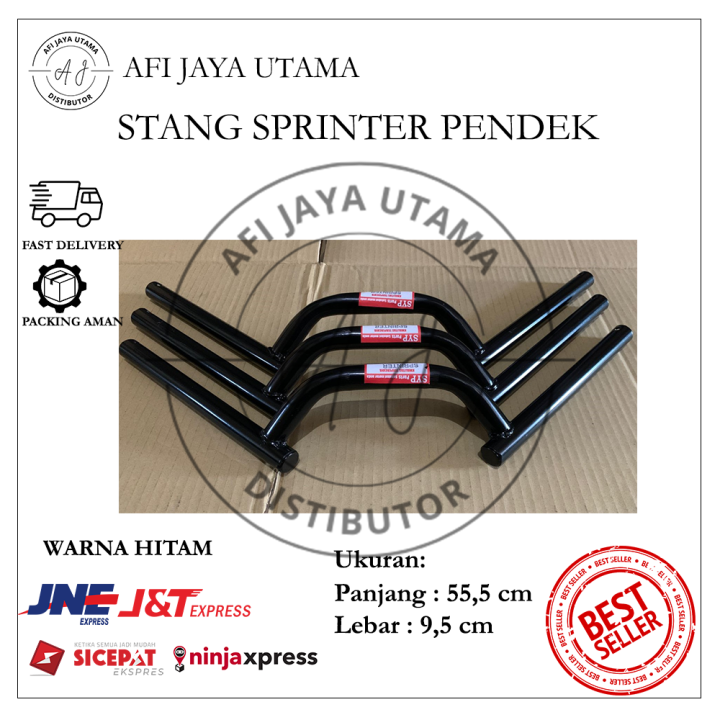 STANG RACING SPRINTER PENDEK HITAM TEBAL BERKUALITASS/STANG RACING ...