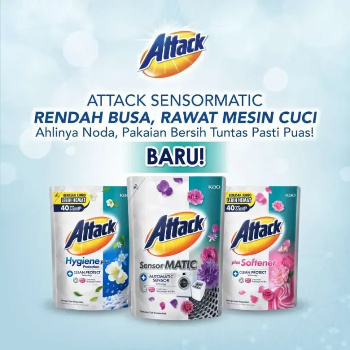 [1200ML - POUCH] KEMASAN BARU ATTACK HYGIENE PLUS PROTECTION LIQUID ...