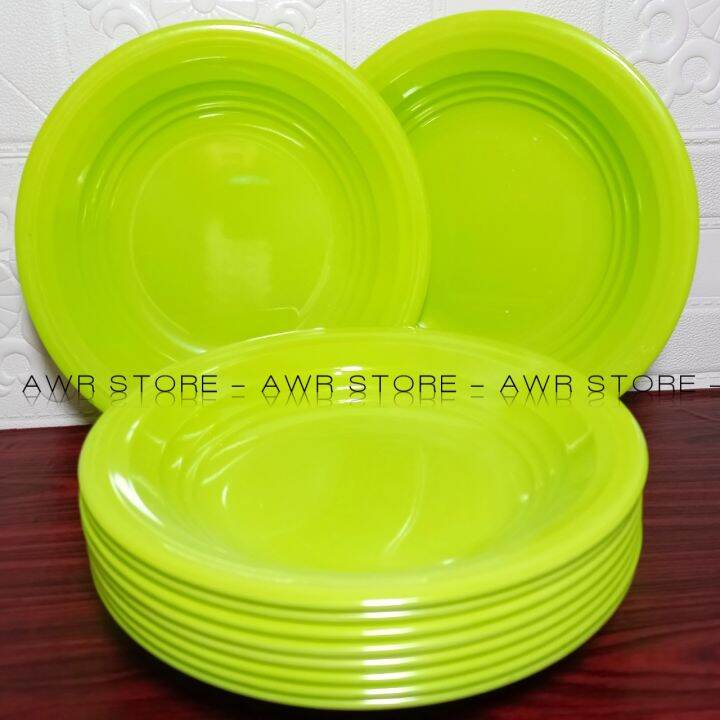 PIRING MAKAN MELAMIN ULIR 23 CM TEBAL DAN TAHAN BANTING | Lazada Indonesia