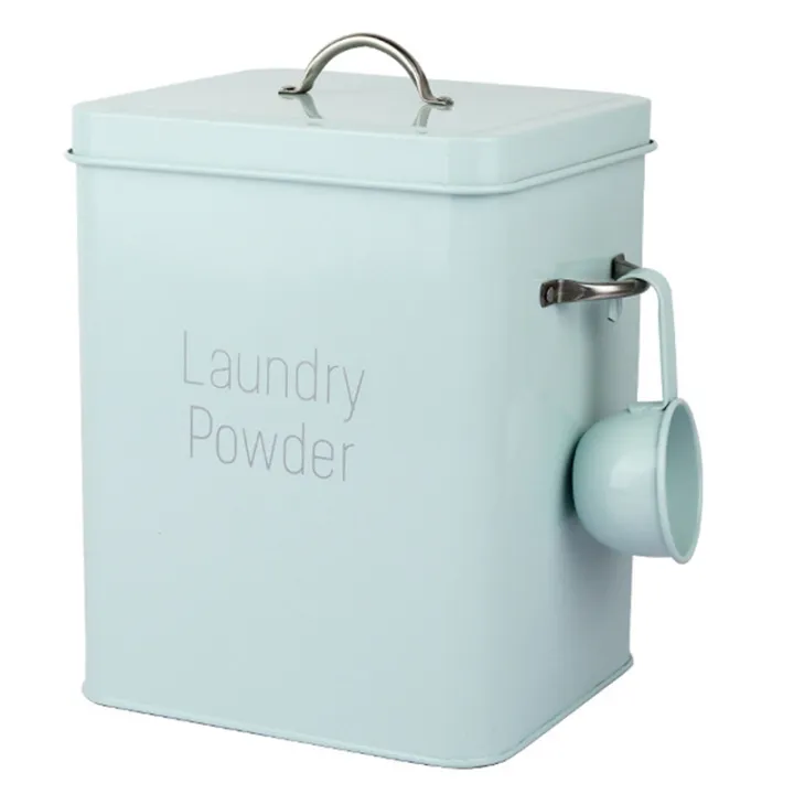 Beautiful Powder Coating Metal Zinc Laundry Powder Boxes Storage with ...
