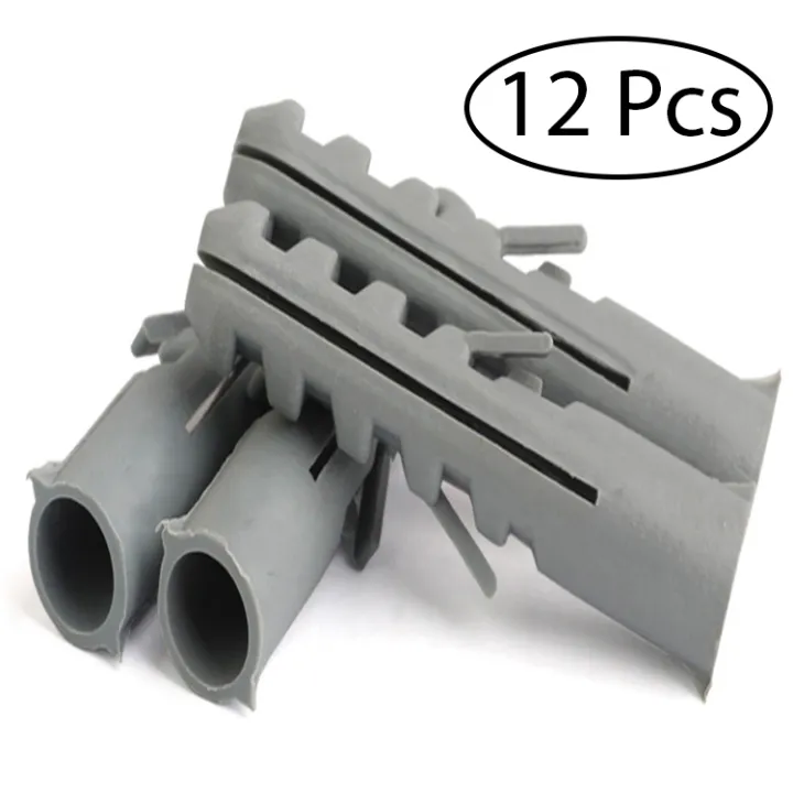 12 Pieces Plastic Expansion Tube Tox Wall Plug 12mm Anchors Wall ...