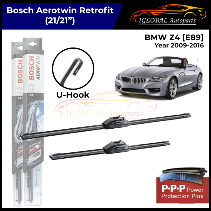 BMW Z4 [E89] Year 2009-2016 Windshield Wiper Bosch Aerotwin Retrofit Set (21/21") | Lazada
