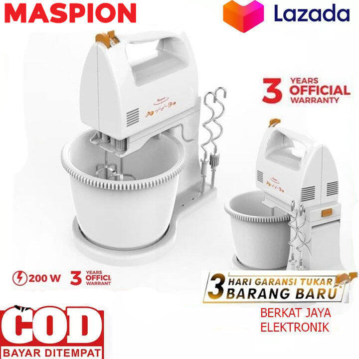 HARGA PROMO!! Maspion MSP MT-1140 Stand Mixer / Mixer Berdiri 200 Watt ...