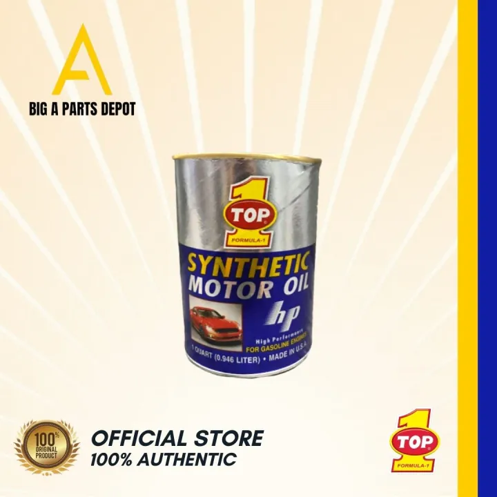 Top 1 - Synthetic Motor Oil HP High Performance For Gasoline Engine SAE ...