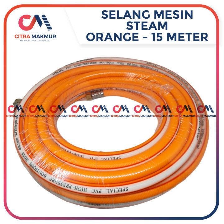 Selang Steam Mesin Cuci AC Kyodo Orange 15 Meter 280 Kgf/cm diameter 8 ...