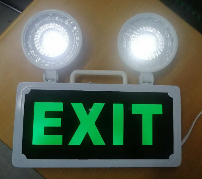 ALLAN Automatic LED Emergency Exit Signage Combo Light 3W or EMERGENCY ...