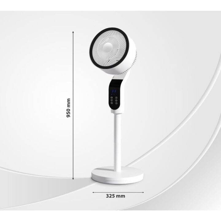 Circulation Stand Fan Electric Stand Fan 3D Wind Flow (Upgraded Model ...