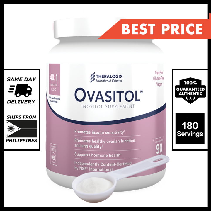 Theralogix Ovasitol Inositol PCOS Powder 180 Servings 90 Day Supply ...