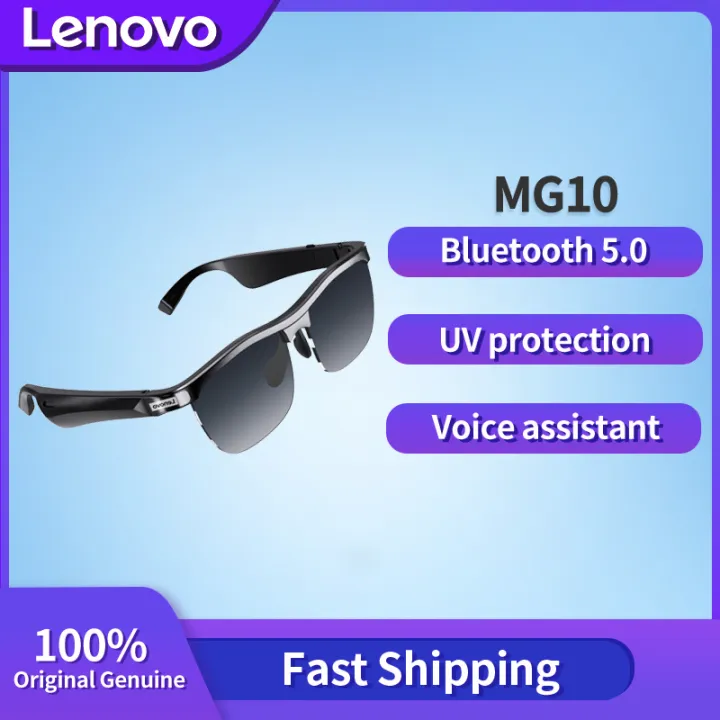 Lenovo MG10 Smart Music Sunglasses with Headphones HIFI Sound Quality ...