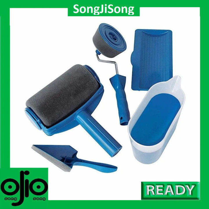 Ojio Kuas Roll Cat Automatis Alat Cat Dinding Praktis Rol Easy Magic ...