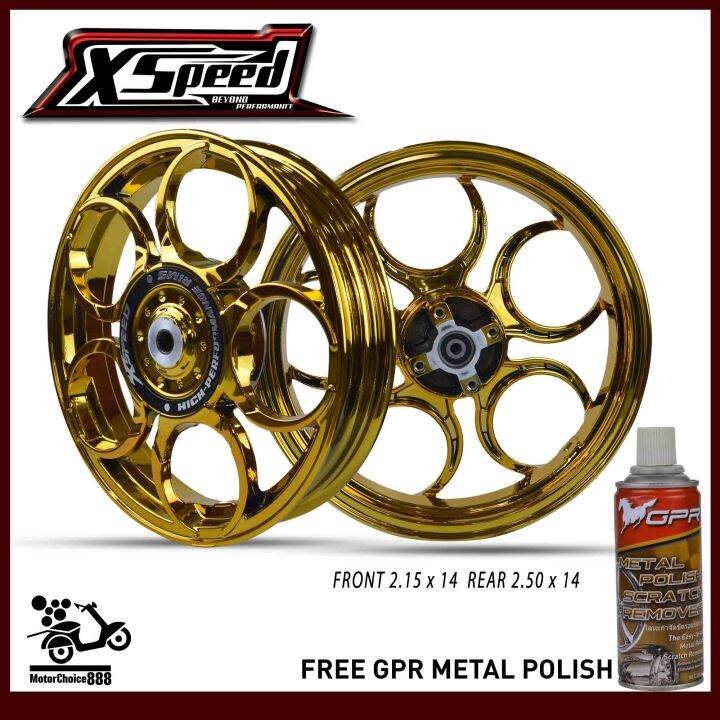 XSPEED MAGS XR5 FOR MIO SPORTY, Mio 115 WITH FREE GPR METAIL POLISH ...