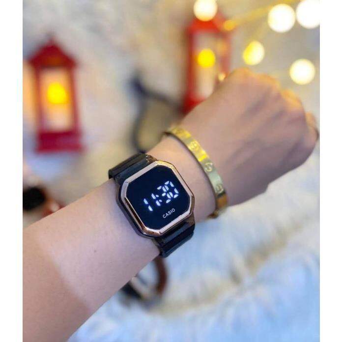Square touch screen casio watch unisex rubber | Lazada PH