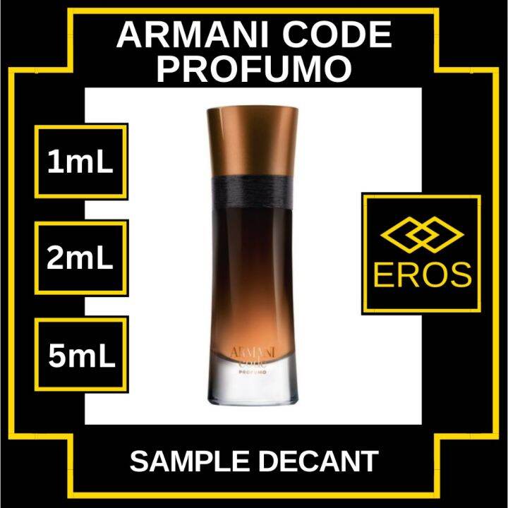 Ar mani Code Profumo 2mL/5mL DECANT perfume sample vial repacked EROS ...