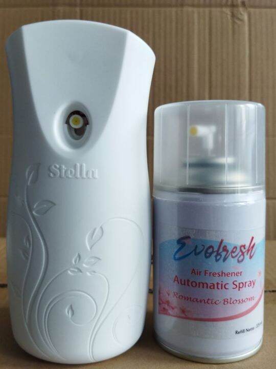 Stella Alat Mesin Matic Spray Device Set Aroma Romantic Blossom ...