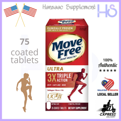 MOVE FREE Joint Health Ultra 3X Triple Action 75 Tablets (Exp: Apr 2025 ...