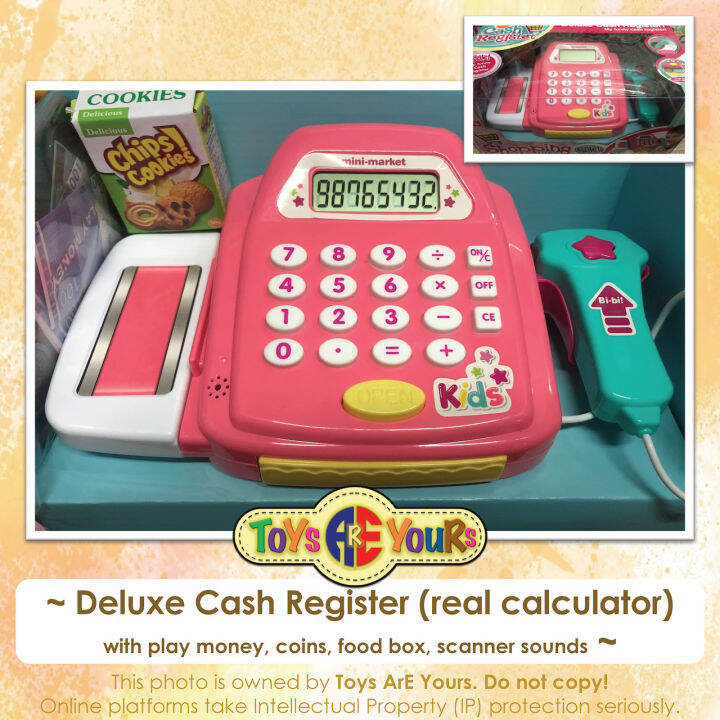 Cash Register for kids with lights and sounds (Cashier simulation ...