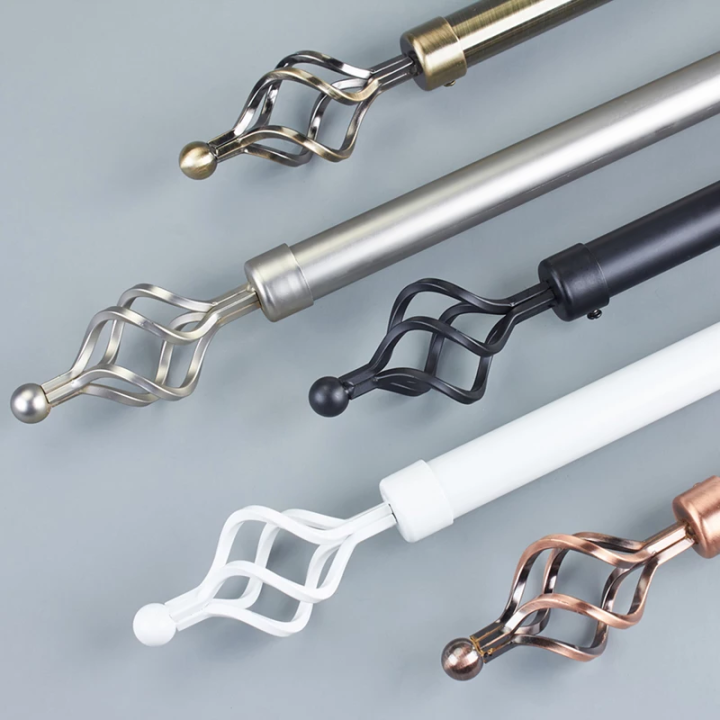 Extendable adjustable modern Spiral curtain Rod(28-48inches/70x120cm ...
