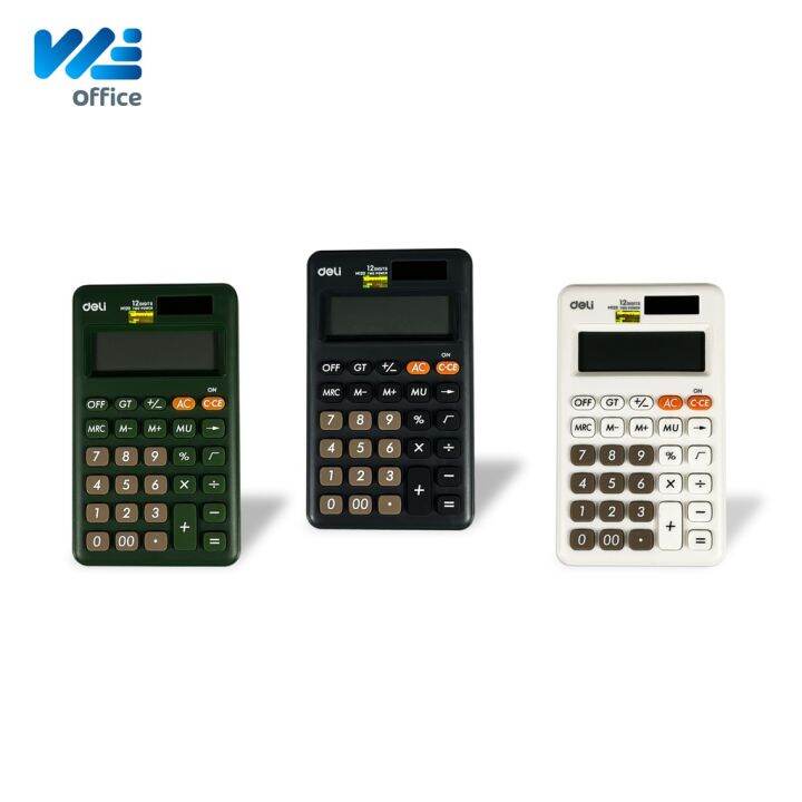 Deli (เดลี่) เครื่องคิดเลขพกพา 12 หลัก M120NET สินค้ารับประกัน 3 ปี ...