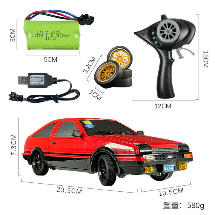 Ae86 1:18 2.4G Mobil Remote Control รุ่น3ช่องชาร์จด้านหลังไดรฟ์ Drift ...