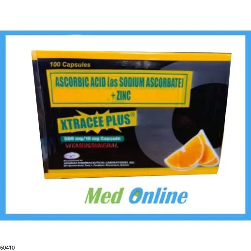 XTRACEE PLUS - SODIUM ASCORBATE WITH ZINC 100pcsbox VITAMINS C | Lazada PH