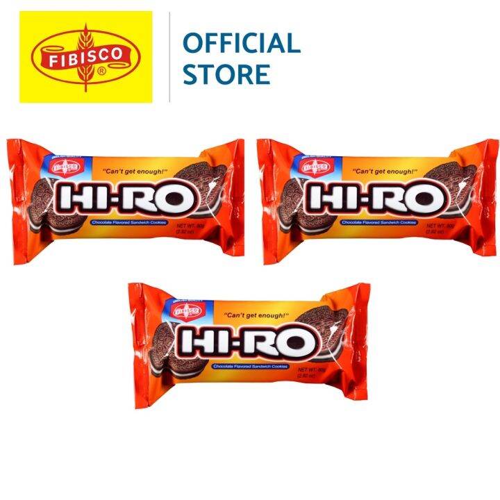 FIBISCO HIRO Sandwich Cookies - 80g Pack of 3 | Lazada PH