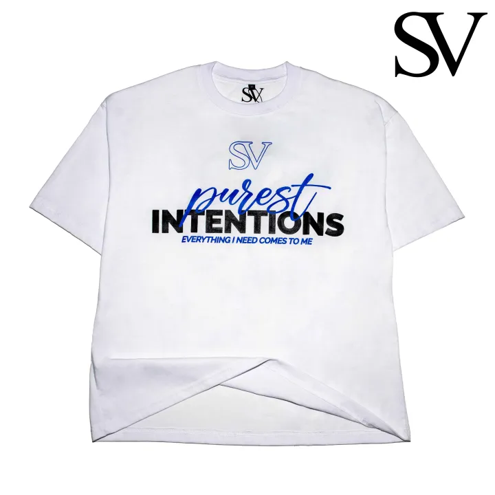 SV Merch "Purest Intentions" (White/Blue)(For Men/Women) | Lazada PH