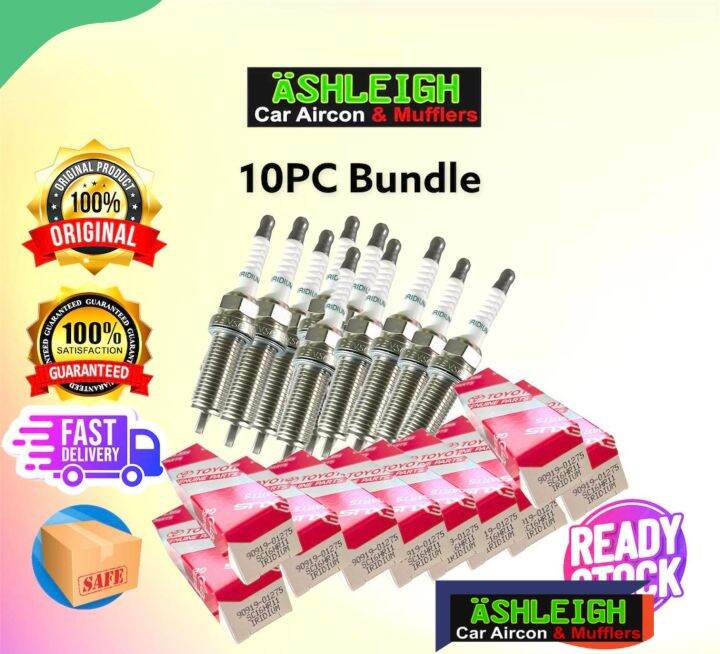 10PC Bundle Spark Plug Iridium Toyota Vios Dual VVTi 90919-01275 ...