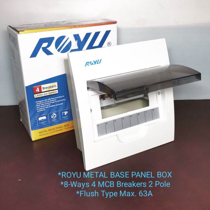 Royu 8 Way Distribution Box Metal Back Case | Panel Box | sk electrical ...
