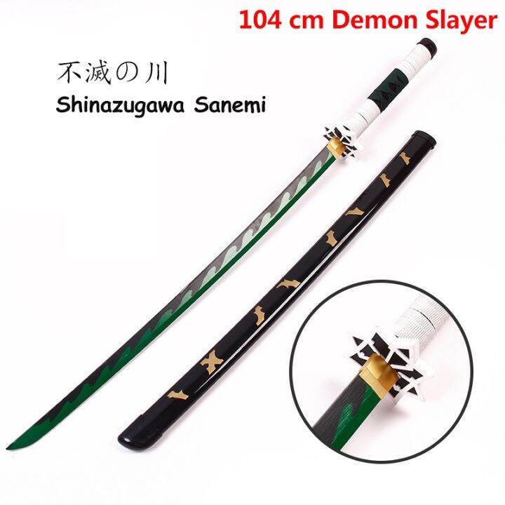 ON Hand Demon Slayer Tanjiro Nezuko Zenitsu Sword CosPlay Sword 104cm ...