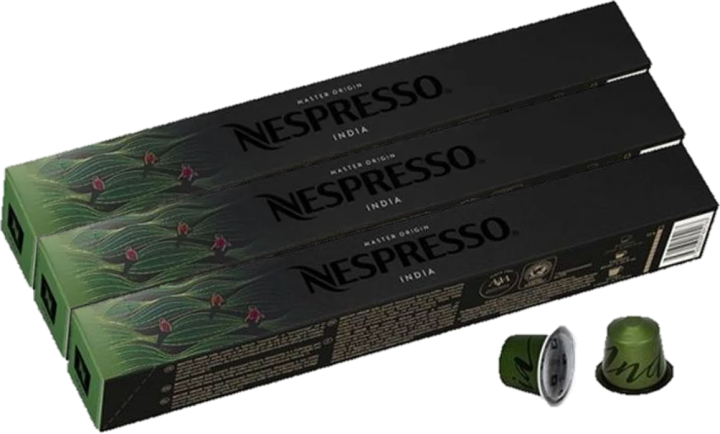 Nespresso MASTER ORIGIN INDIA Ground Coffee Capsule เนสเพรสโซ อินเดีย ...