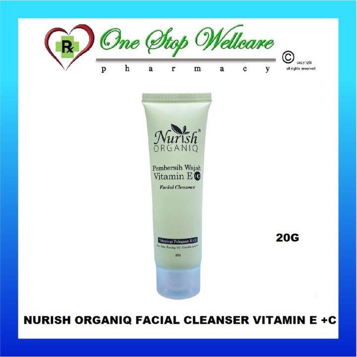 NURISH ORGANIQ VITAMIN E+C FACIAL CLEANSER 20G X 1 | Lazada
