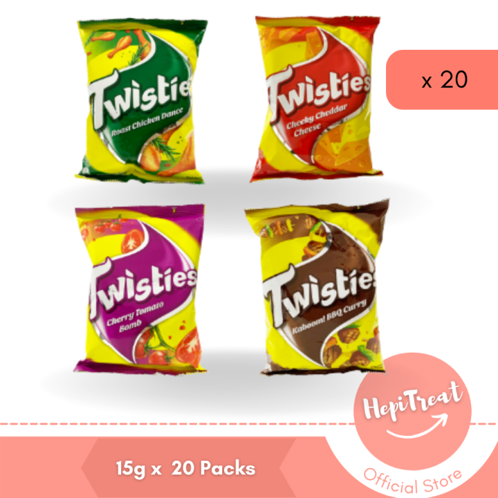 Mondelez Twisties Snack - Roasted Chicken / BBQ Curry / Cheese / Tomato ...