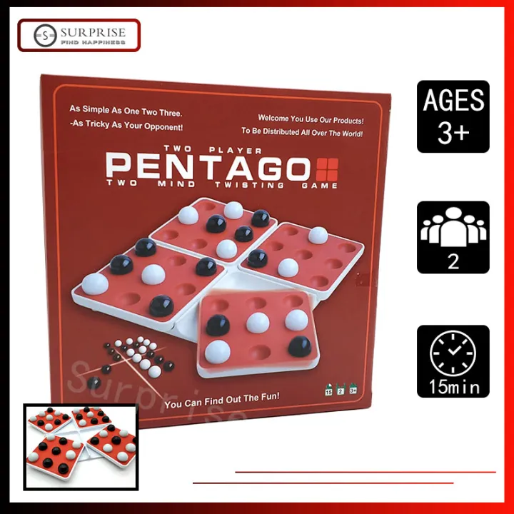 【Surprise】Board Game PENTAGO Mind Strategy Game Board Game Kids ...