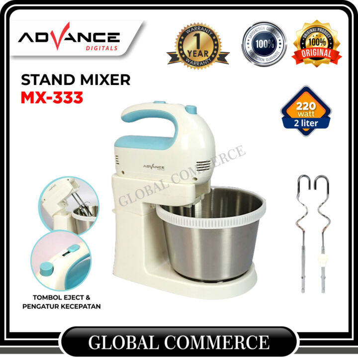 Advance Stand Mixer Kapasitas 2 Liter MX-333 Standing Mixer 200W MX333 ...