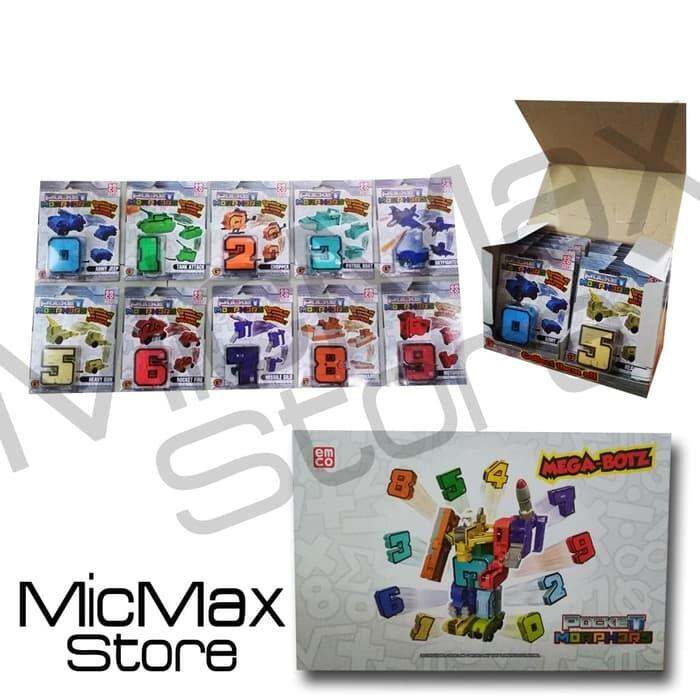 EMCO Mega Botz Pocket Morphors Morphers Numbers Set Satuan Original ...