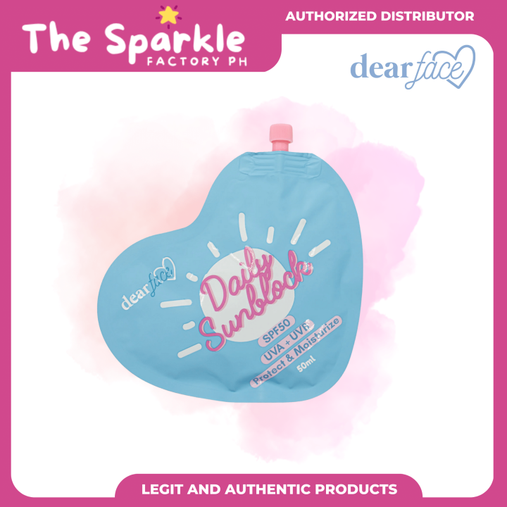 Dear Face - Daily Sunblock UVA / UVB SPF 50 | Lazada PH