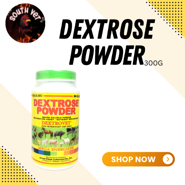 [SOUTH VETII] Dextrose Powder 300g (Dextrovet) Food suplement for pets ...
