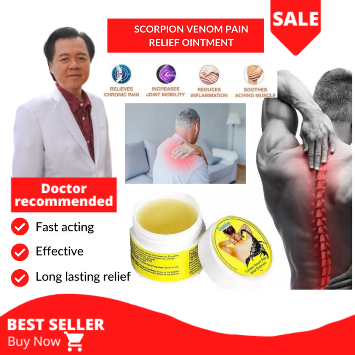💯 10G Scorpion Pain Killer Ointment Herbal Medical Gout Cream Treat ...