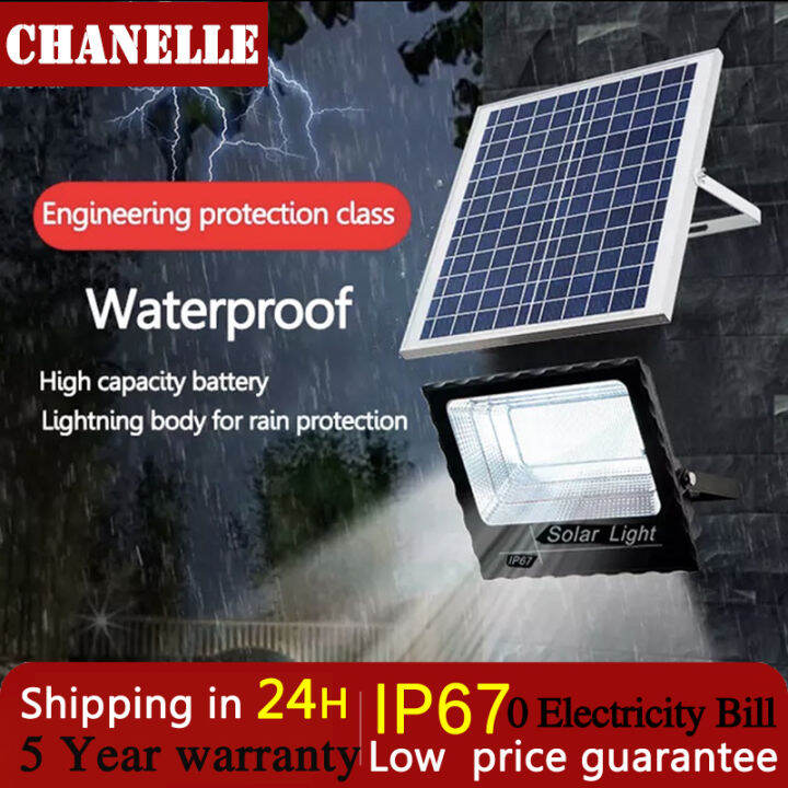 【COD】solar lights outdoor waterproof 200watts solar panel complete set ...
