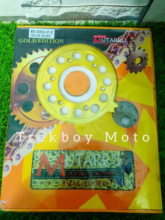 SNIPER 150 & FZ 16 MUTARRU GOLD STEEL Chain Set [Made in Thailand ...