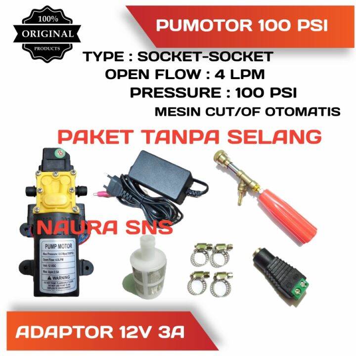 Alat cuci motor / steam motor / mesin pompa dc 12v / Dinamo pompa ...