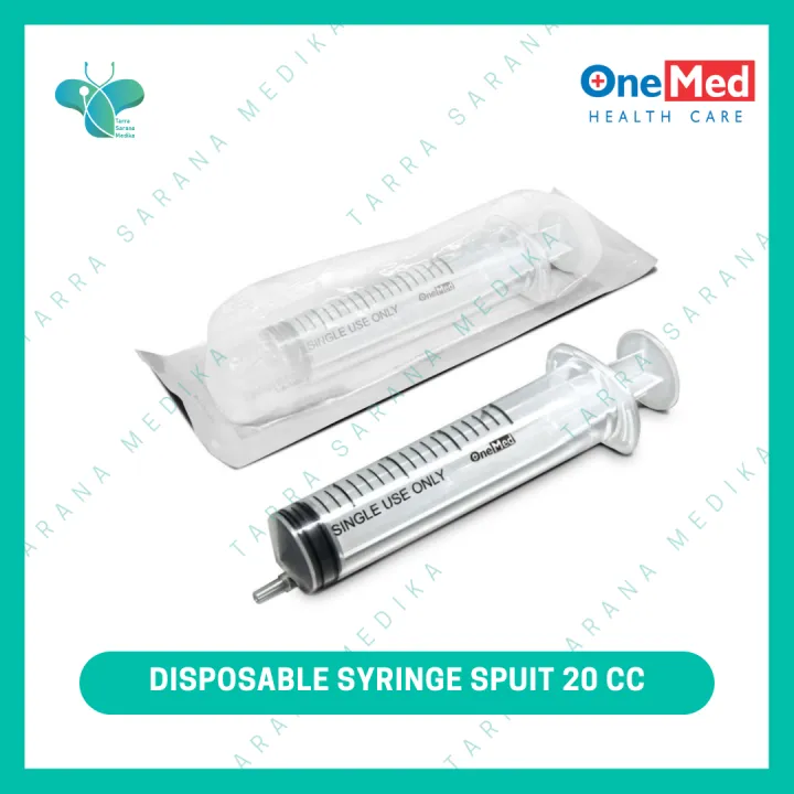 OneMed Disposable Syringe Spuit Eccentric Tip 20cc Lubang Samping /Pcs | Lazada Indonesia