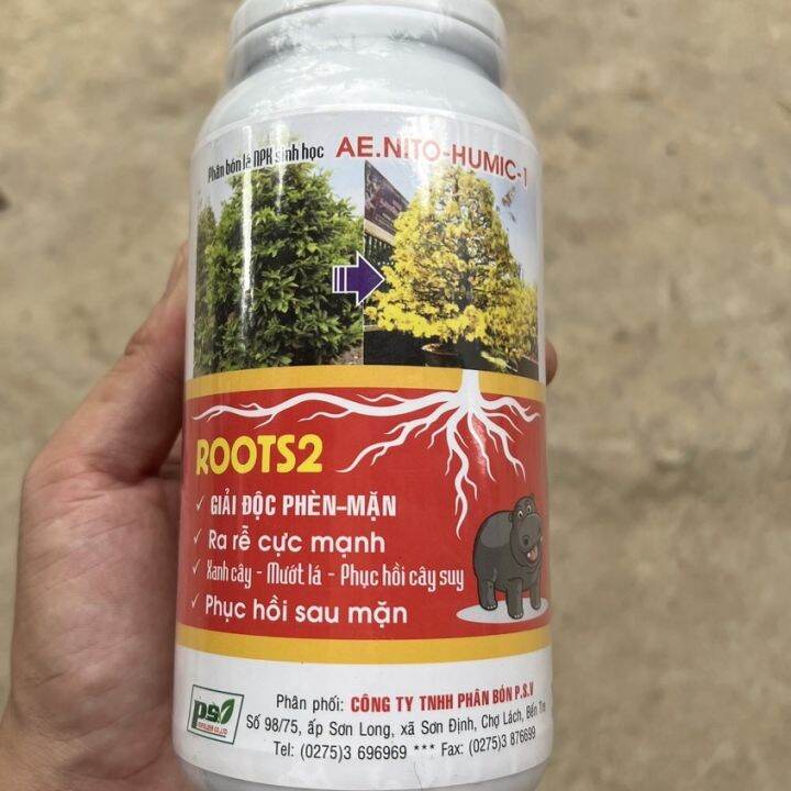 [phân bón Roots2] kích rễ cực manh, giải độc, phục hồi cây, bung chồi, xanh cây mướt lá mai vàng ...