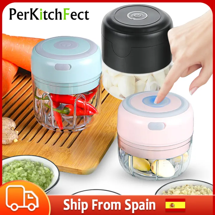 100250มิลลิลิตรไฟฟ้ามินิกระเทียมบดแบบพกพา C HOPPER USB ชาร์จขิงพริกผัก ...