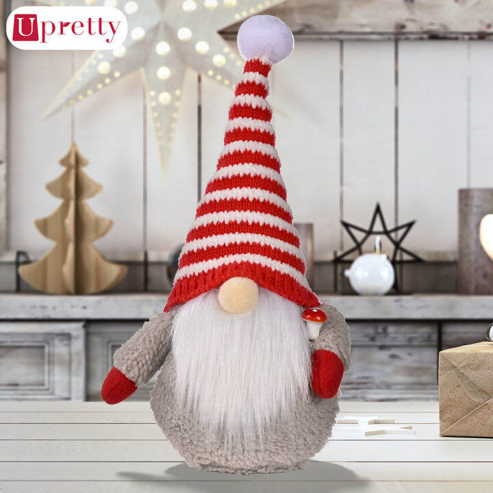 คำพังเพยคริสต์มาส Faceless Gnomes แบบพกพา Light Faceless Dwarf Doll ...