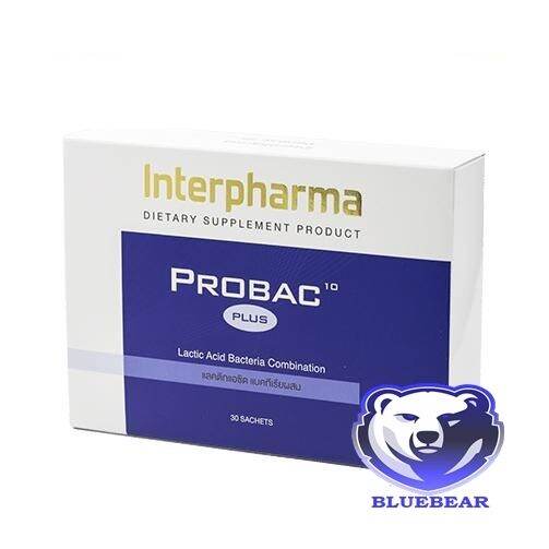 Probac 10 Plus 30ซอง Probac-10 โปรแบคเท็นพลัส สูตร Total Synbiotic (ผลิตภัณฑ์เสริมอาหาร) 1กล่อง ...