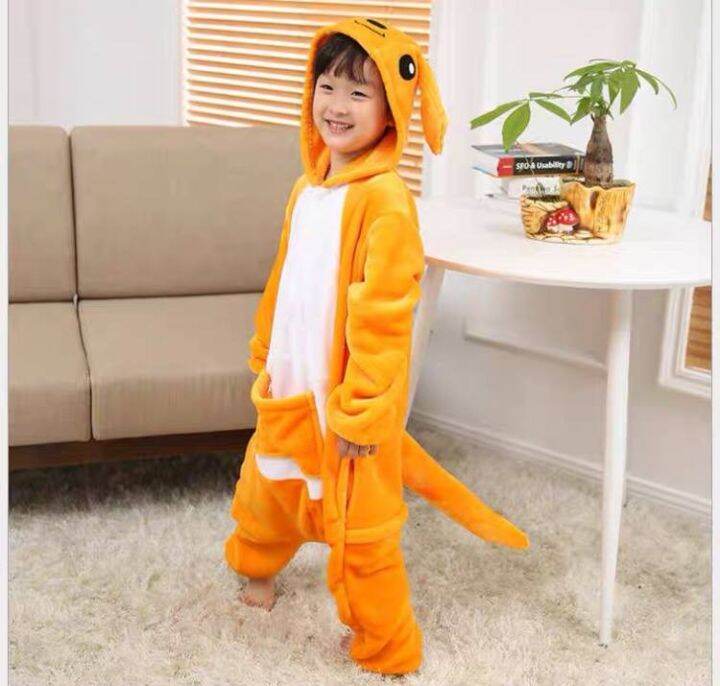 KOSTUM ONESIE KANGURU KANGAROO GODZILLA PIYAMA COSPLAY ANAK IMPOR ...