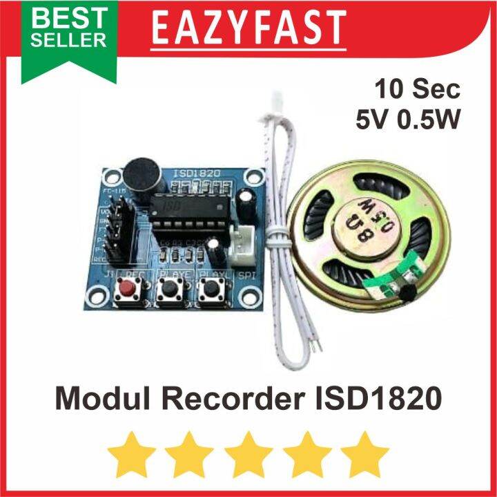 ISD1820 Voice recording module - playback - perekam pemutar suara ...