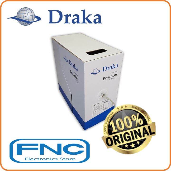 Draka UC400 23 Cat6 23AWG Bare Copper Wire U/UTP Premiun, Solid UTP ...