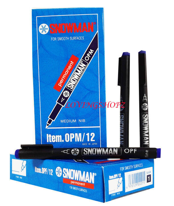Pulpen Snowman OPF , Pulpen untuk tulis di CD atau plastik permanent ...